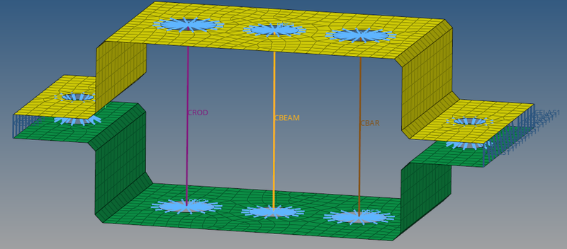 Creating Rod, Bar & Beam Element in Hypermesh : Skill-Lync
